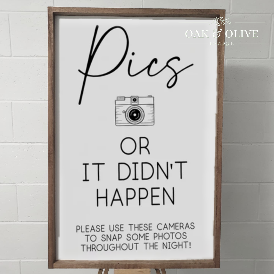 take picture signage | Oak & Olive Boutique