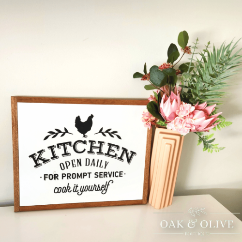 Kitchen open daily for prompt service cook it yourself | Oak & Olive ...